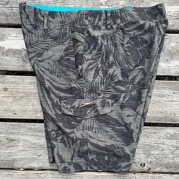 Speedo | Swim | Speedo 4 Way Stretch Canteen Brown Hawaiian Pattern ...